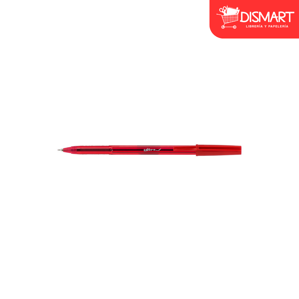 Boligrafo bolik ultra mediano rojo – Dismart GT | Libreria y Papeleria