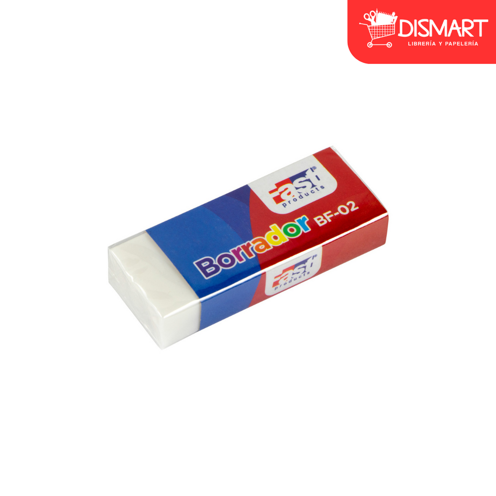 Borrador fast bf02 plastico mediano – Dismart GT | Libreria y Papeleria