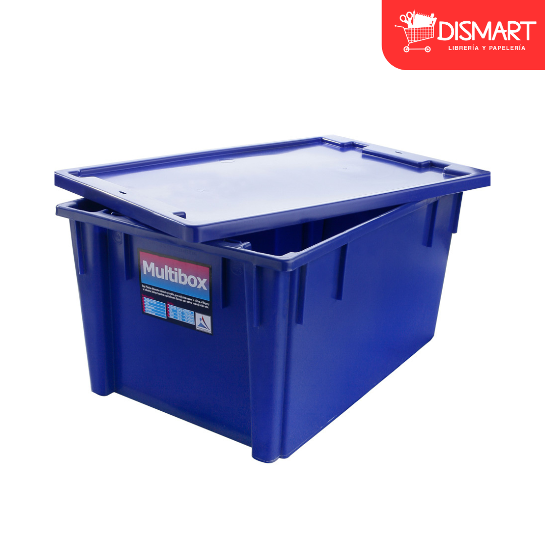 Caja para archivo multibox plastica oficio azul – Dismart GT | Libreria ...
