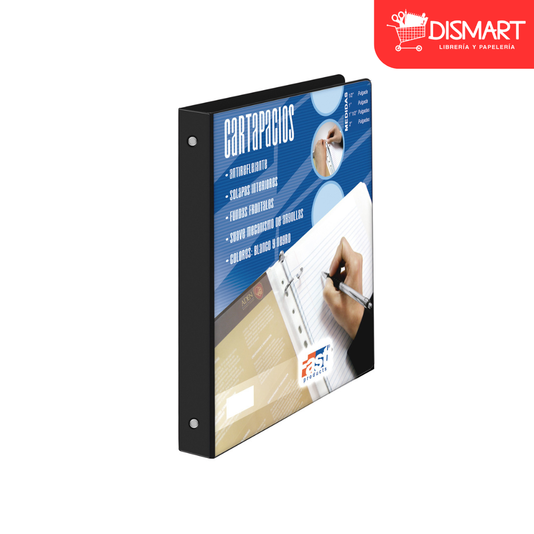 Cartapacio fast con funda oficio 1" negro – Dismart GT | Libreria y ...