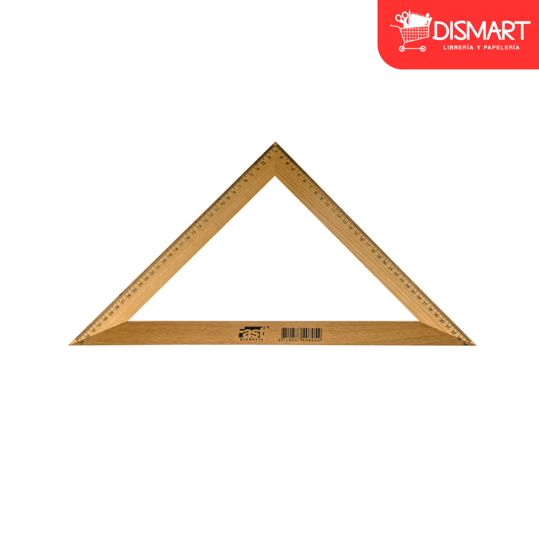 Escuadra de madera fast 60 grados – Dismart GT | Libreria y Papeleria