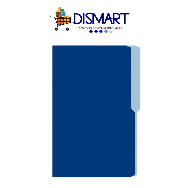 Folder Liso Colores Oficio Azul – Dismart GT | Libreria y Papeleria