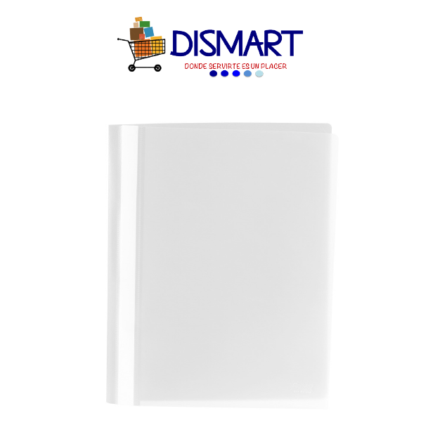 Folder Plástico Portada Transparente. T/Carta. Blanco – Dismart GT ...
