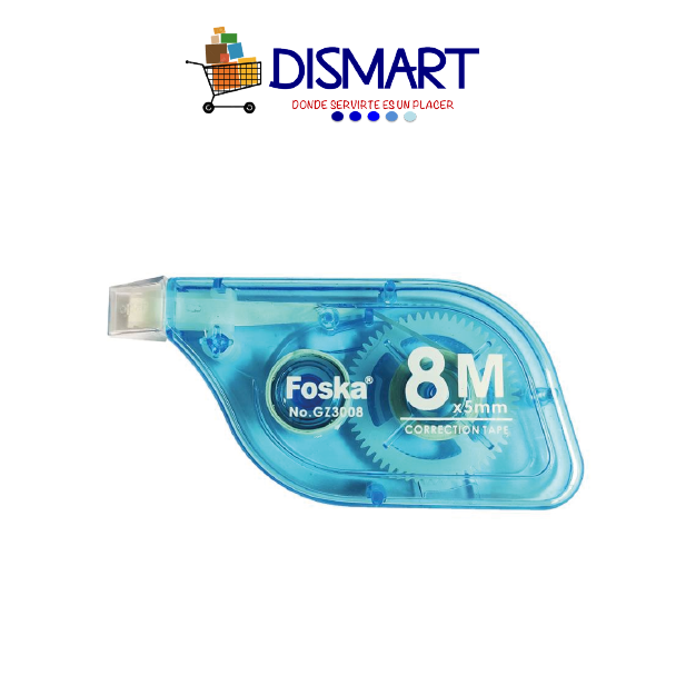 Corrector De Cinta (Roller) 8 Metros. Blanco Foska – Dismart GT ...
