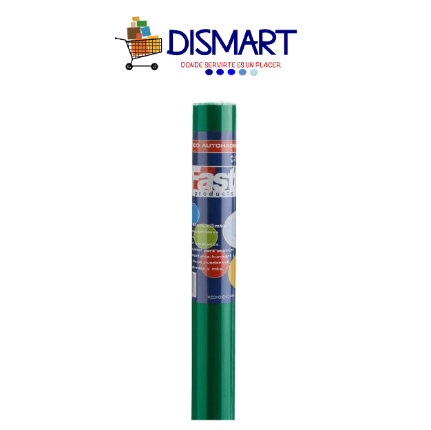 Plástico adhesivo contac rollo 45cm x 3mt. Verde. Fast – Dismart GT ...